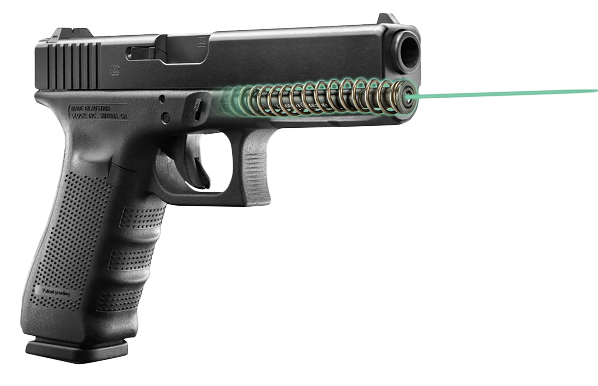 LaserMax LMSG417G Green Guide Rod Laser for Glock 17-34 Gen 4 Black ...