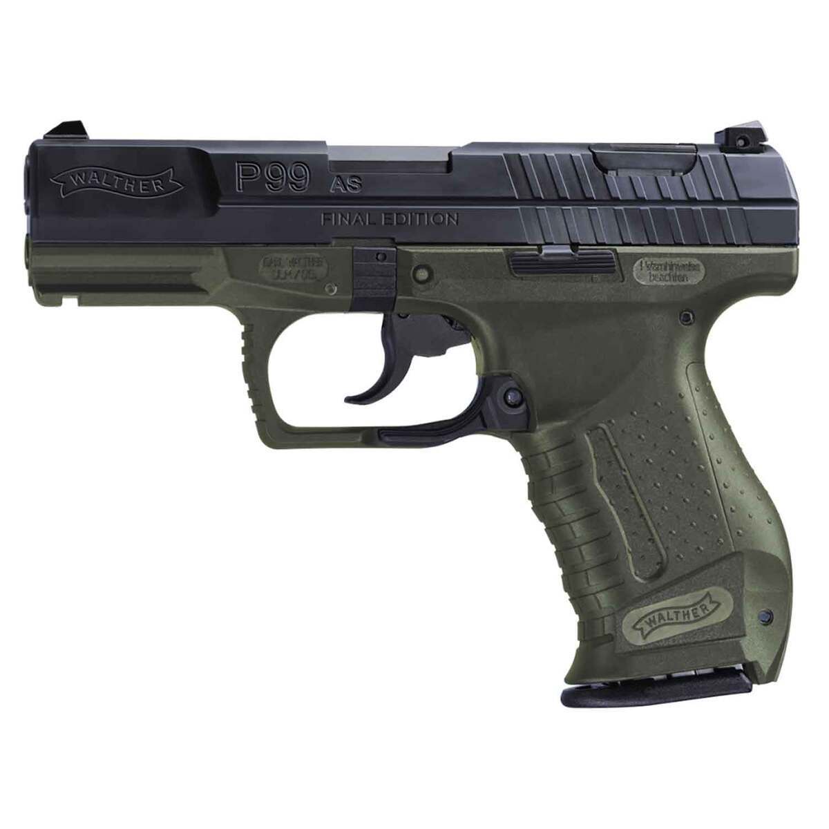 Walther P99 AS Final Edition 9mm OD Green Pistol - Semi Auto Pistols at ...