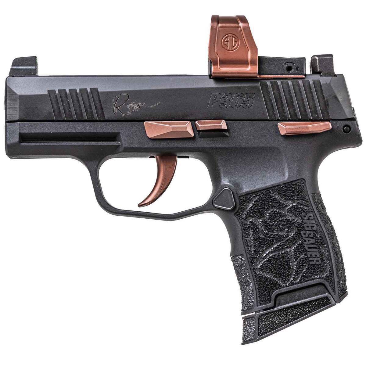 Sig Sauer P365 Rose 380 Auto (ACP) 3.1in Black Nitron Pistol - 10+1 Rounds - Semi Auto Pistols ...