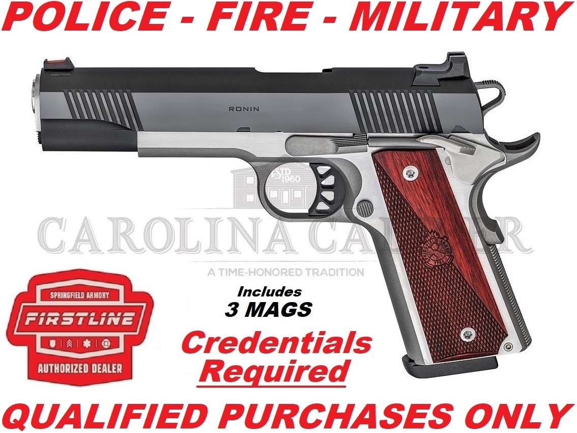 SPRINGFIELD 1911 RONIN 10MM BLUE-SS 5" PX9121L-FL - Semi Auto Pistols ...