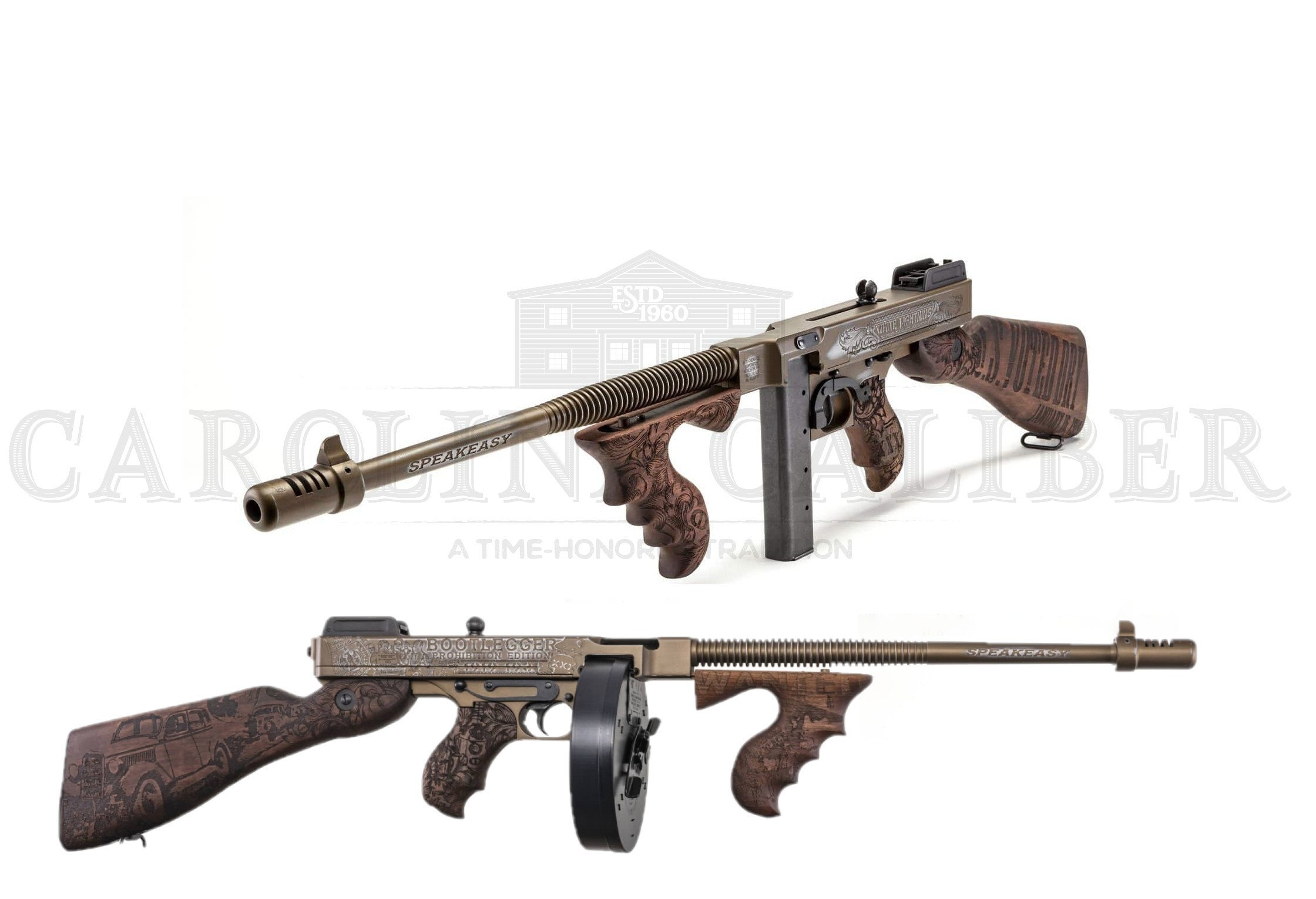 KAHR THOMPSON 1927A-1 BOOTLEGGER W/ VIOLIN CASE 45ACP BRONZE 16.5" T1 ...