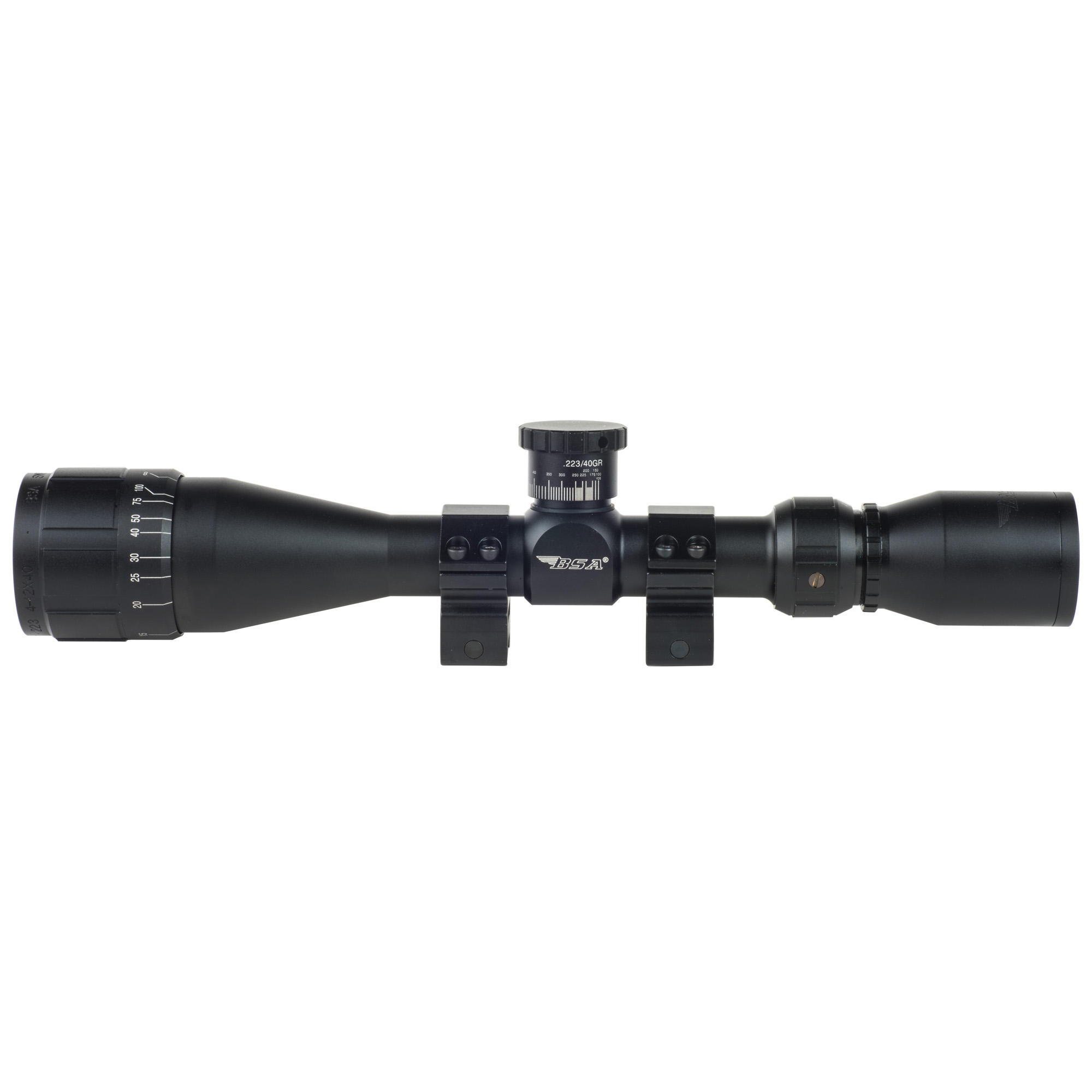 Bsa sweet 223 412x40aowrtb 4 12x40ao w-rng - Scopes at GunBroker.com ...