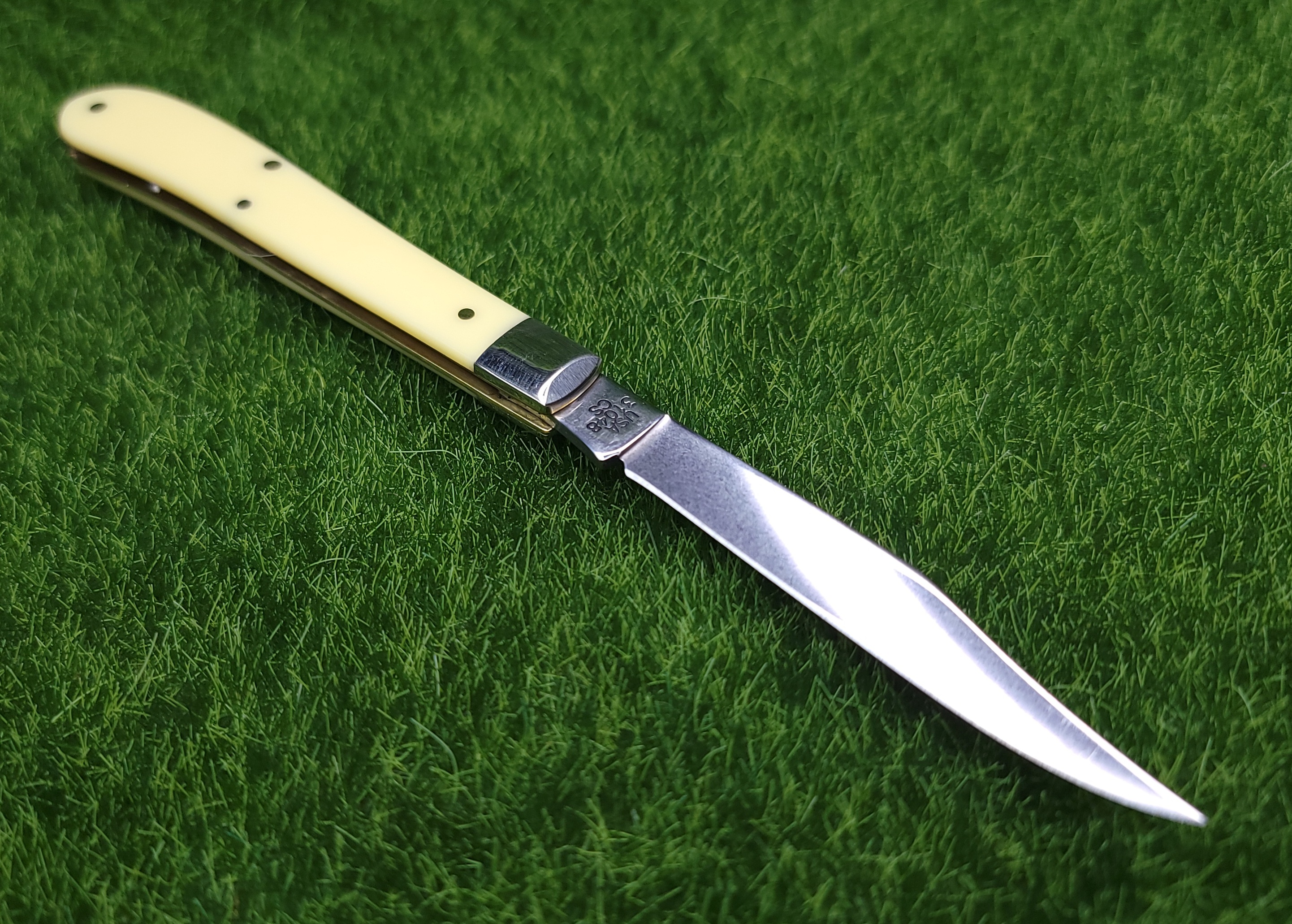 Case xx Slimline Trapper Yellow Synthetic Carbon 3.25" Pocket Knife ...