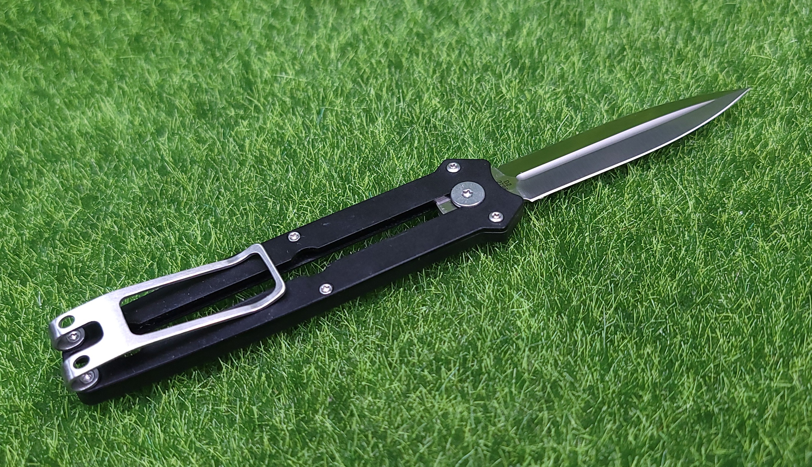 Boker Plus Slike 2.99" D2 Retractable Dagger Spear Point Knife - 01BO411 - Pocket Knives at ...