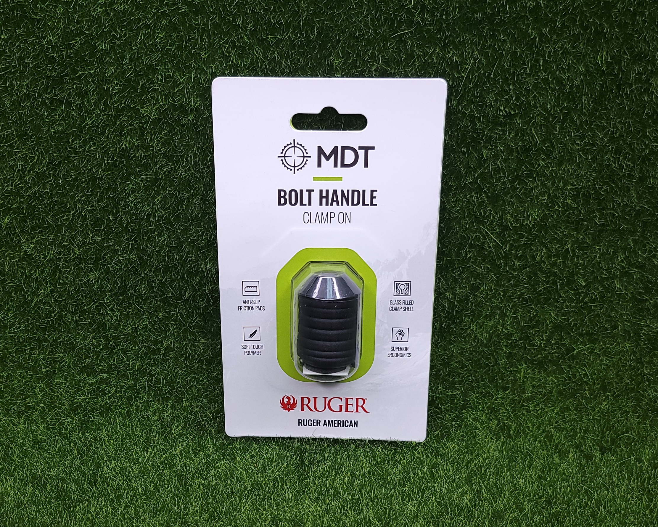 MDT Ruger American Anti-Slip Bolt Handle Clamp-On, Black - 105337-BLK - Other Rifle Accessories ...