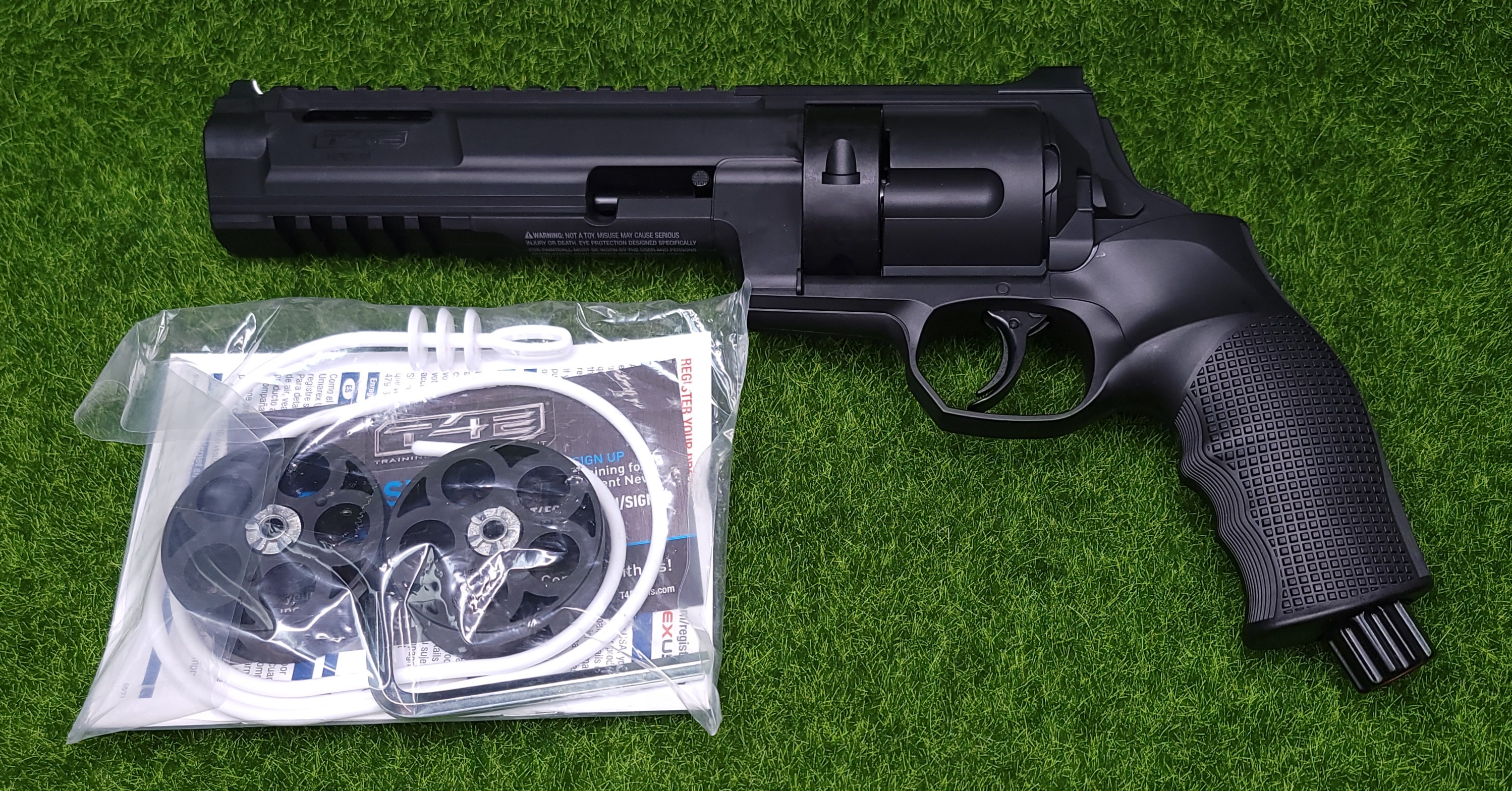 Umarex HDR Paintball Marker T4E TR Revolver .68 Caliber CO2, Black ...