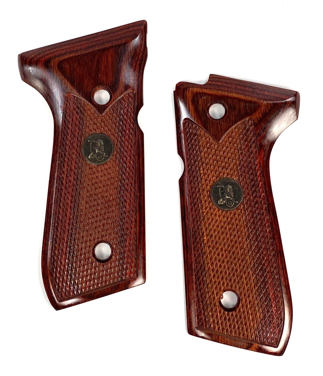 Pachmayr Renegade Polished Rosewood Laminate Wood Grips Beretta 92F ...