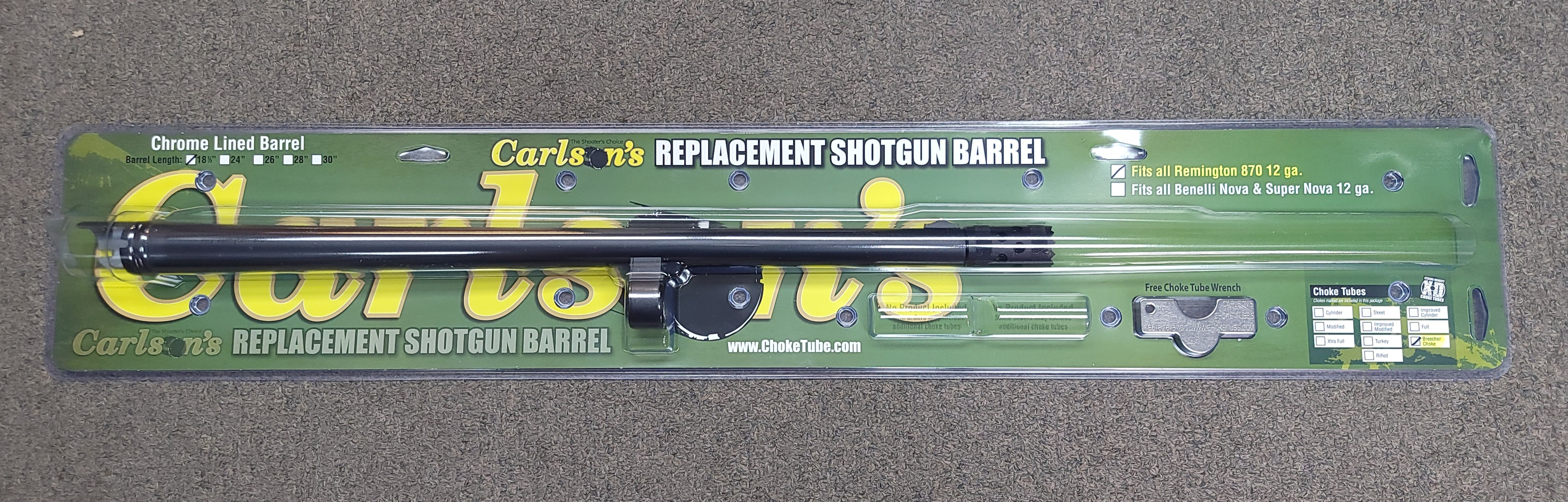 Carlson's Remington 870 18.5" 12ga Shotgun Barrel, Breecher Choke ...