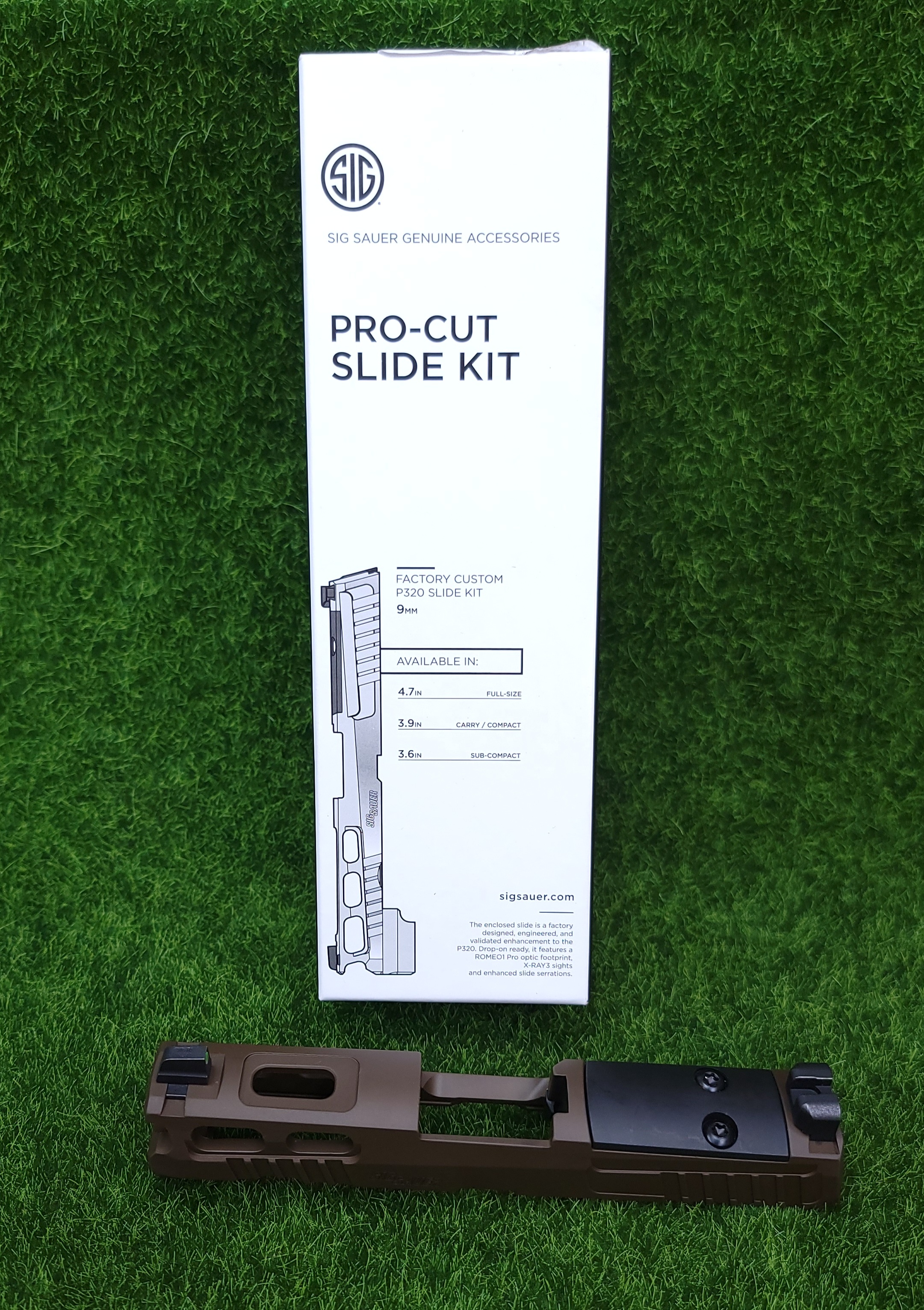 Sig Sauer P320 3.9" 9mm Pro-Cut Slide w- Supp. Sights Optic Ready ...