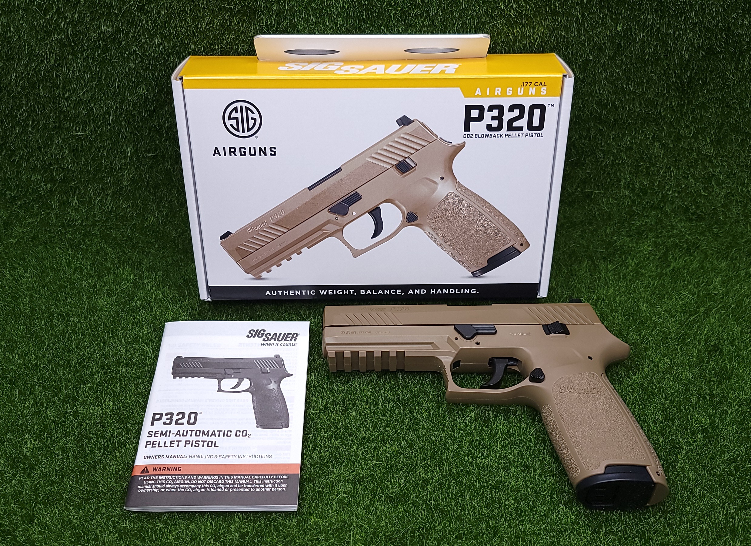 Sig Sauer P320 CO2 Pellet Gun Air Pistol 430fps .177 - AIR-P320-177-30R ...