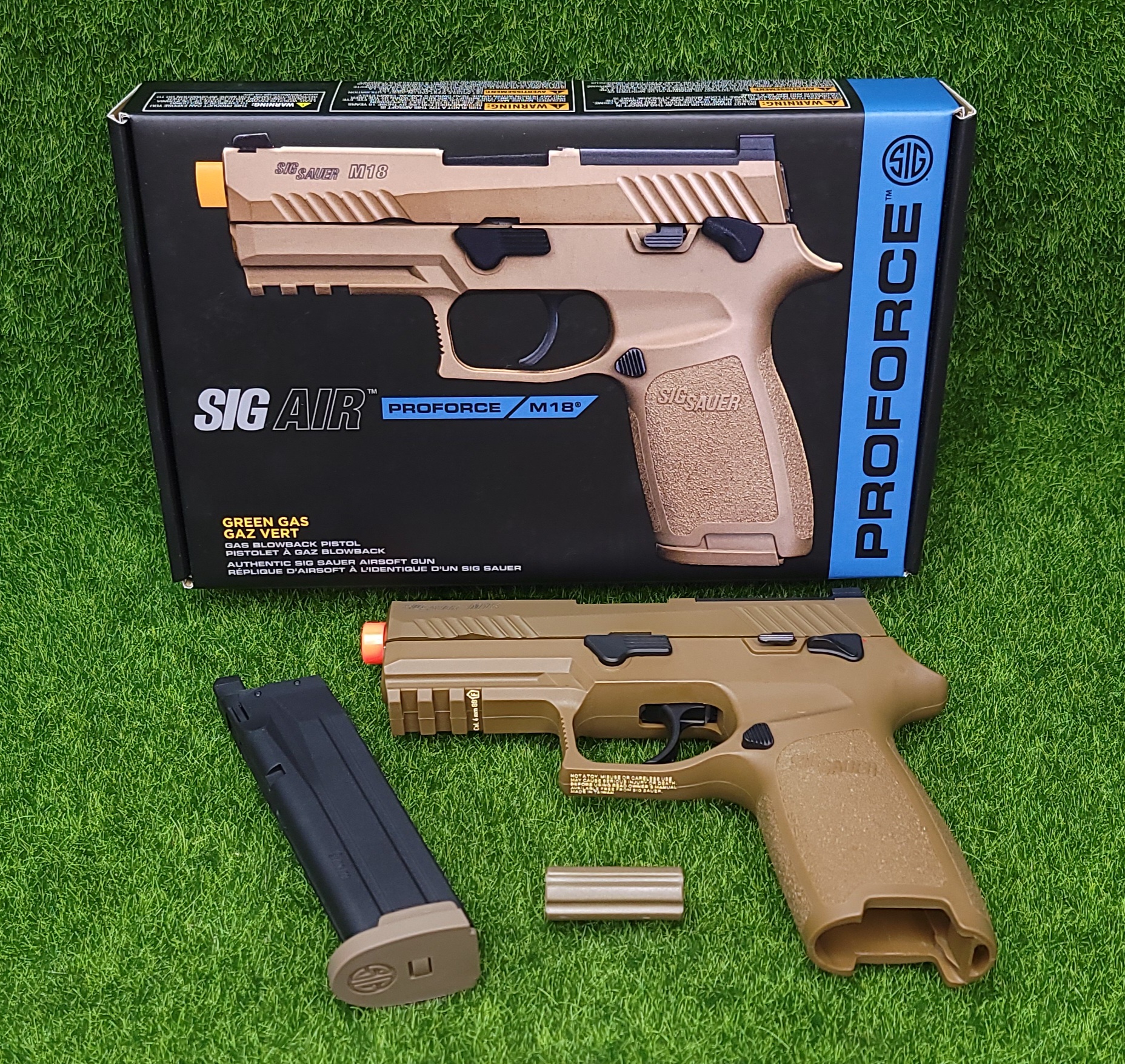 Sig Sauer ProForce M18 Green Gas Blowback Airsoft Pistol - AIR-PF-M18GG - Air Pistols at ...