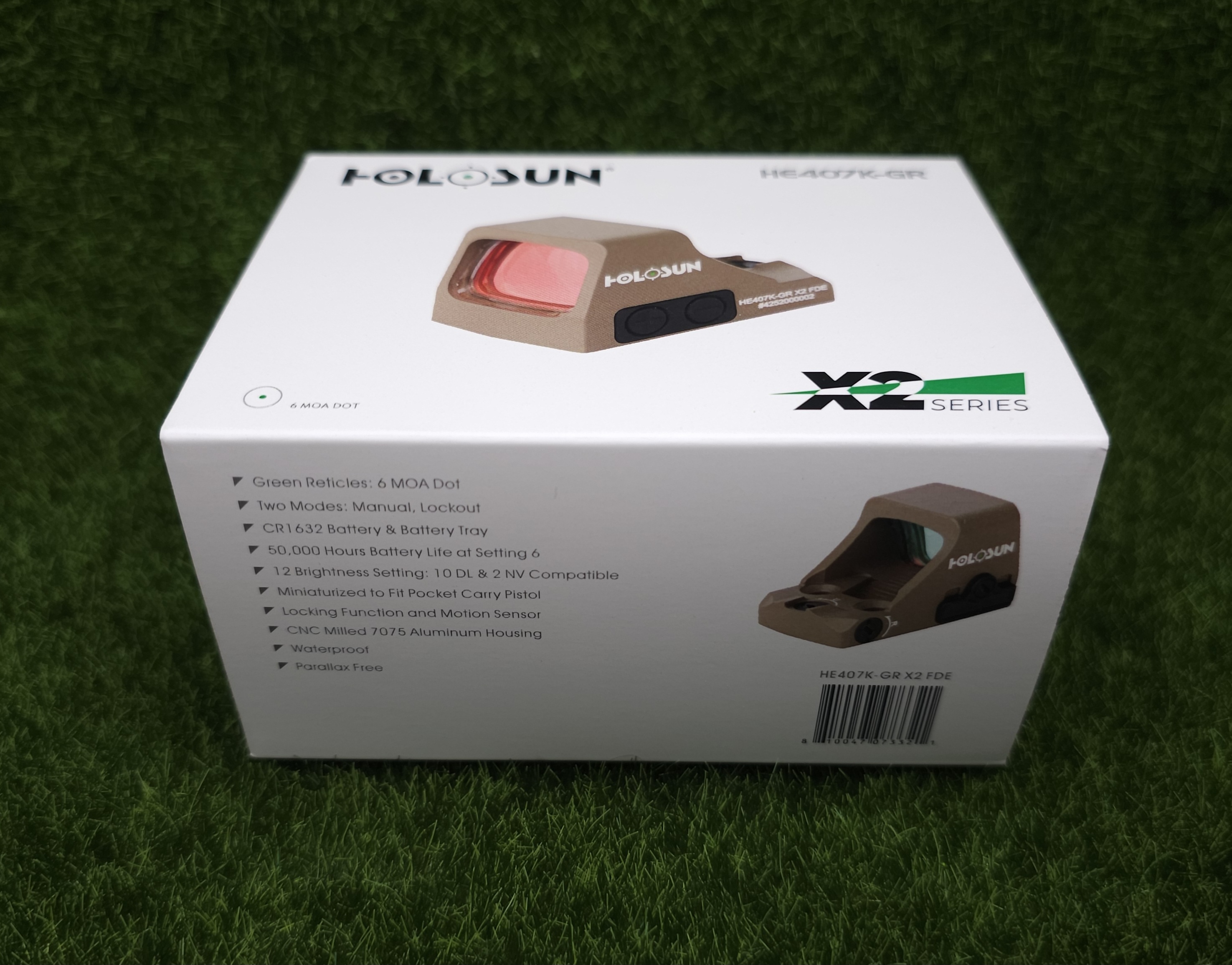 Holosun Open Reflex Compact Green Dot Sight 6 MOA Reticle HE407K-GR X2 ...
