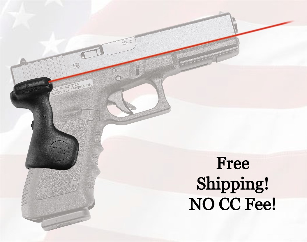 Crimson Trace Red Lasergrips Glock GEN3 GEN4 GEN5 Full Size Pistols #LG ...