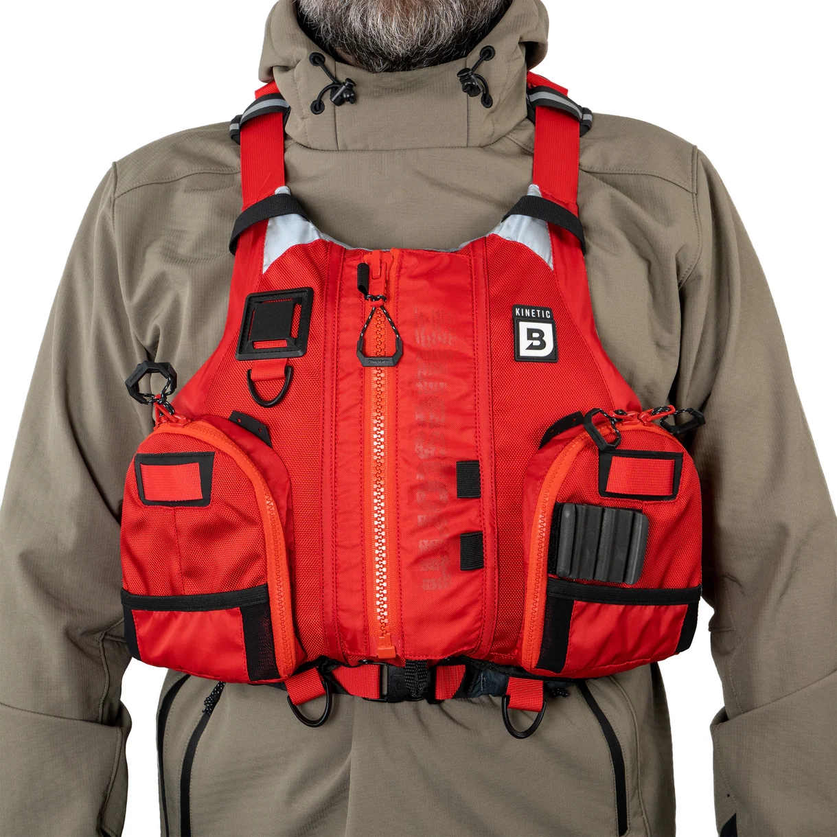 Bluestorm KINETIC Kayak Fishing Angler Life Vest Type III PFD, Nitro ...