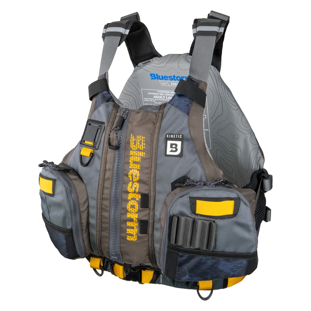 Bluestorm KINETIC Kayak-Fishing Life Vest Type III PFD, Legendary Taupe - Coats & Jackets at ...