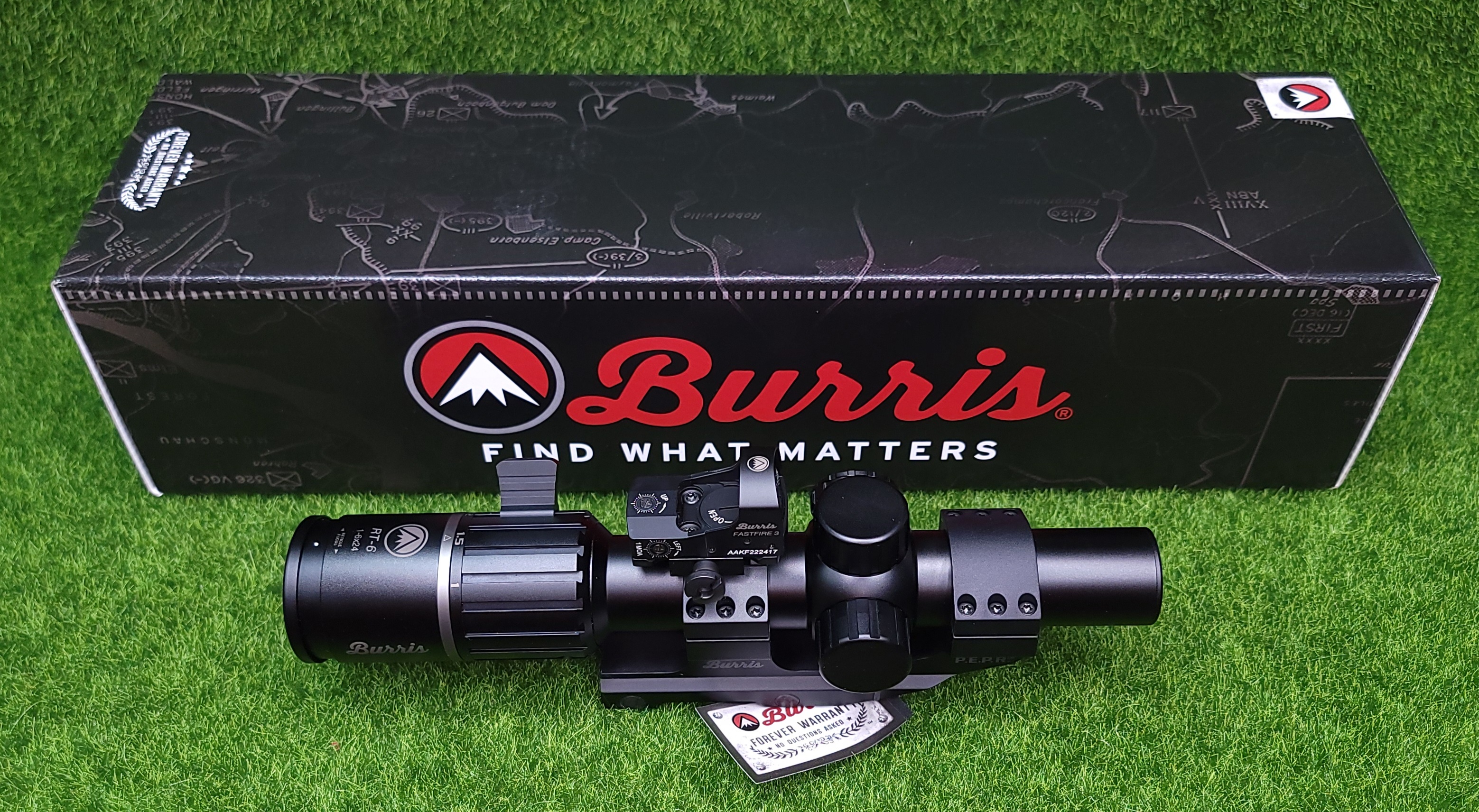Burris RT-6 1-6x24mm Illum Ballistic Reticle w- Fastfire Mount Scope ...