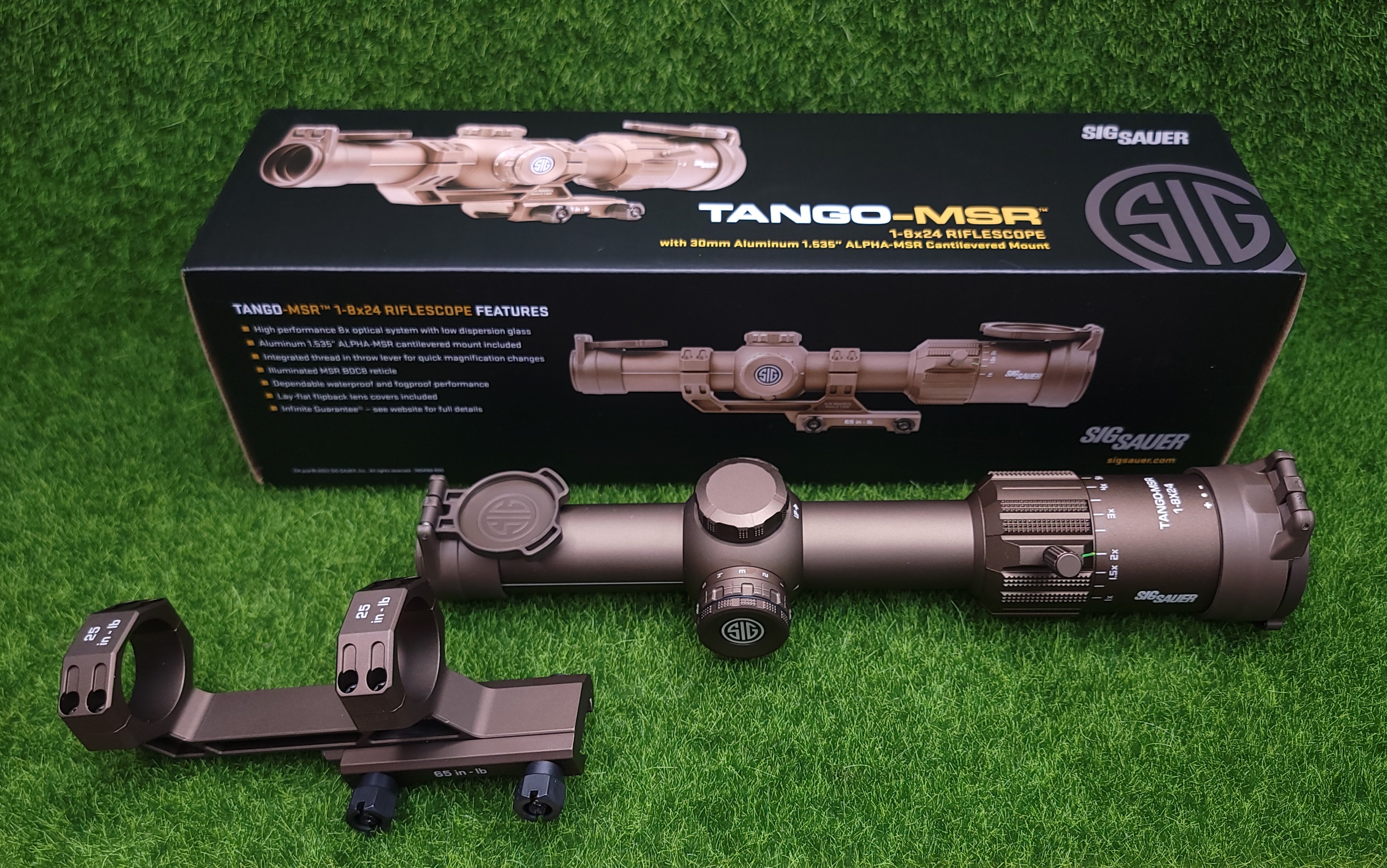 Sig TANGO-MSR 1-8x24 Illum BDC8 SFP Coyote Tan, ALPHA-MSR Mount ...