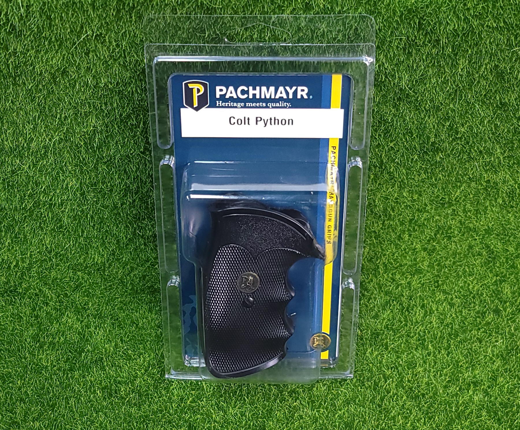 Pachmayr Grip Colt Python Med Revolvers Finger Grooves Rubber Black ...