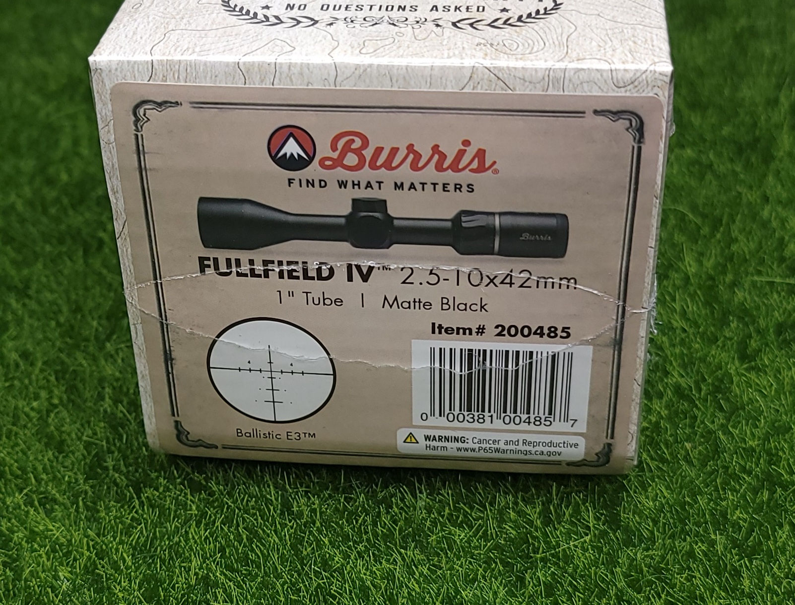 Burris Fullfield IV 2.5-10x42mm SFP Scope w- Ballistic E3 Reticle ...