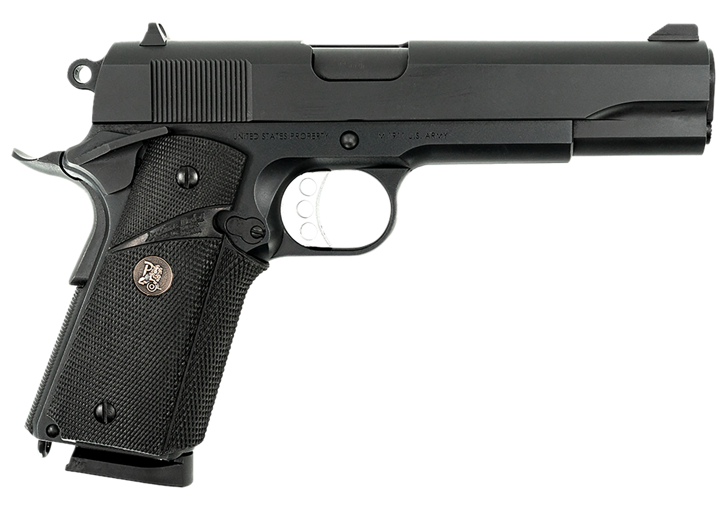 Mac 10100575 1911 meusoc full size frame 45 acp 8+1 5" black target ...