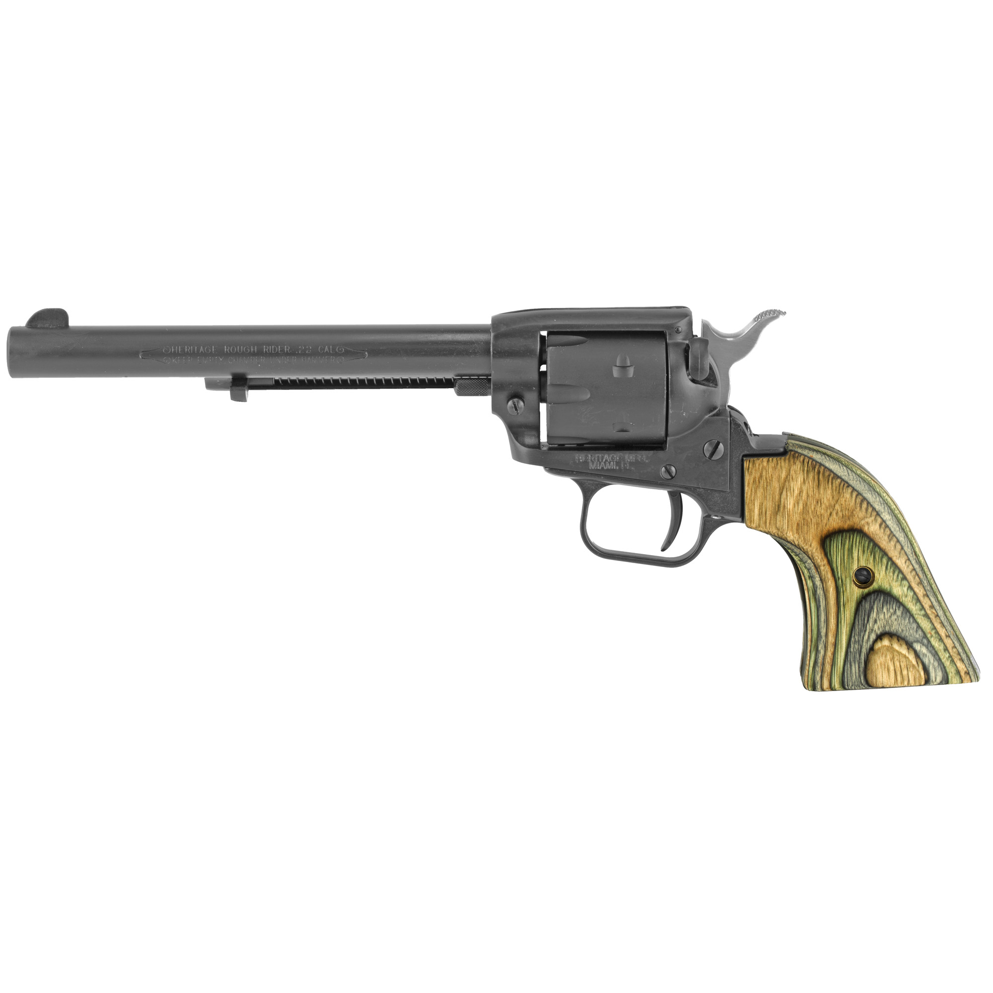 Heritage 22-22m 6.5" 6rd camo grn - Revolvers at GunBroker.com : 1123630166
