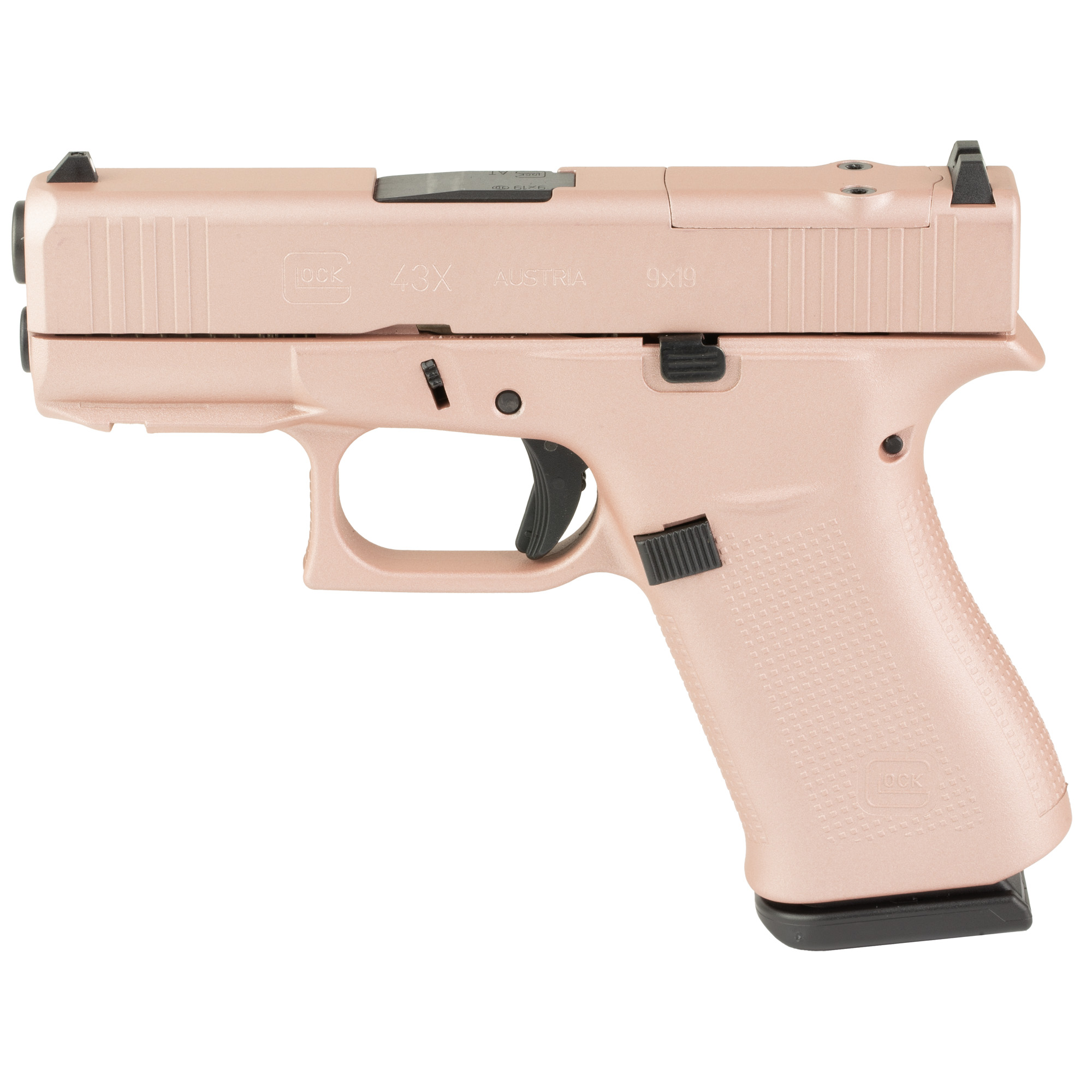 GLOCK 43X 9MM 10RD MOS FS ROSE GOLD - Semi Auto Pistols at GunBroker ...