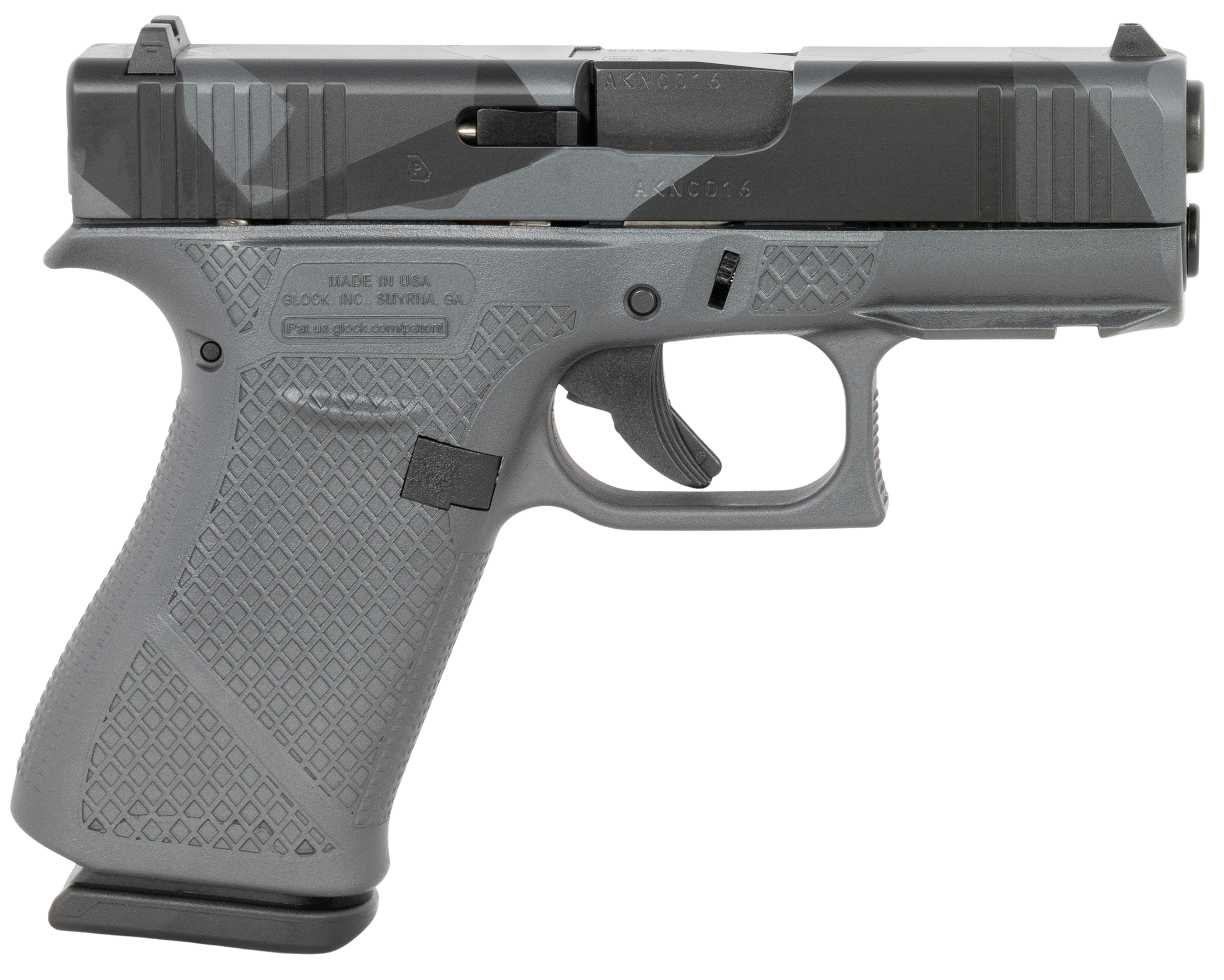 Glock 43X 9mm, 3.4in. Barrel, 10rd - Grey (UX4350204FR) - Semi Auto ...
