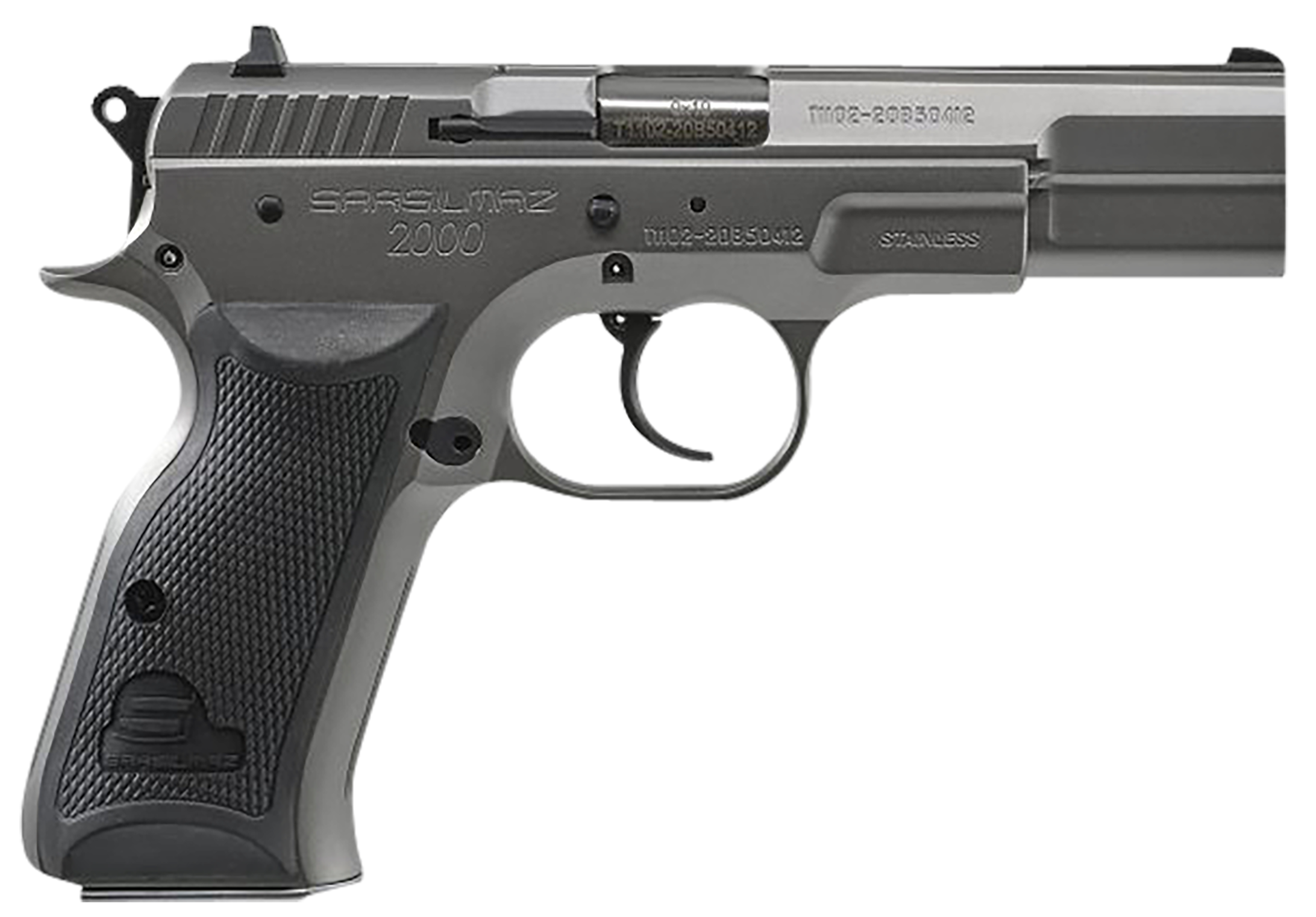 SAR USA 2000 Pistol 9mm 4.5 in. Stainless 17 rd.-858763007329 - Semi ...