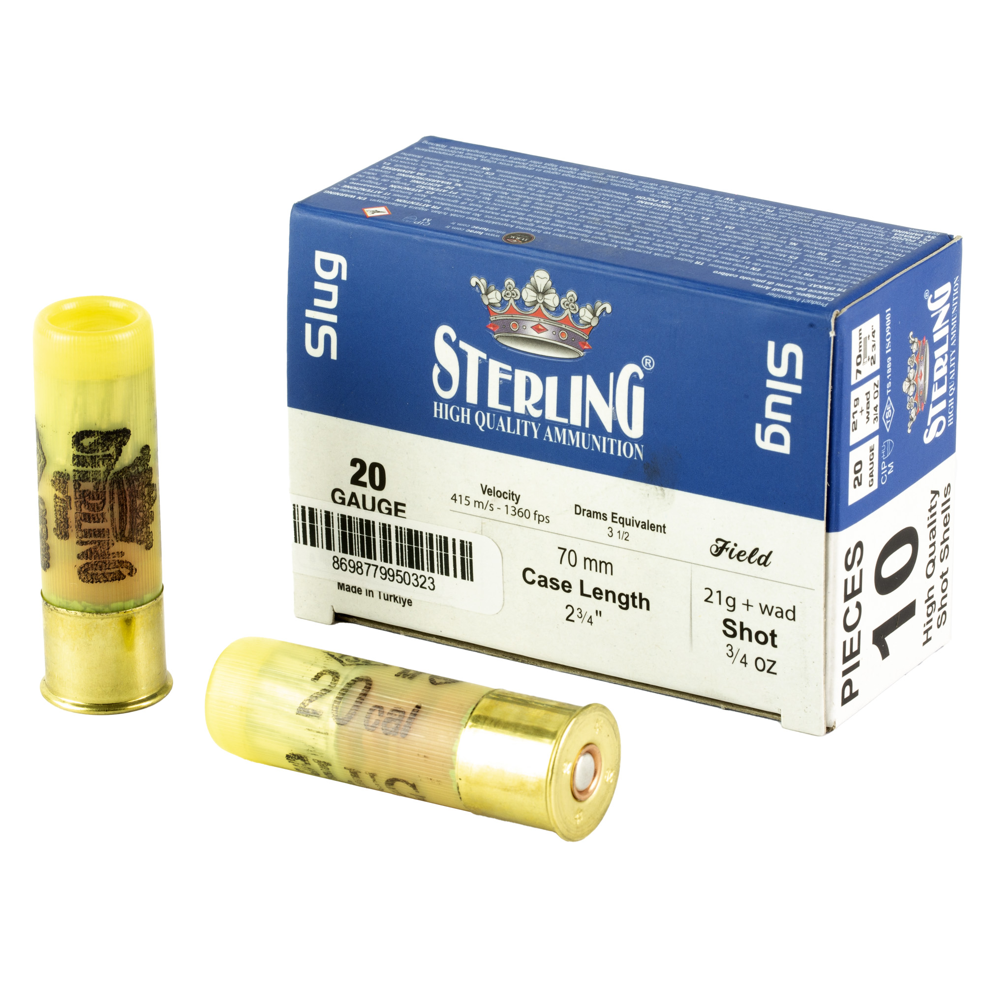 STERLING BIG GAME 20GA SLUG 10 Rounds - Shotgun Shells at GunBroker.com ...