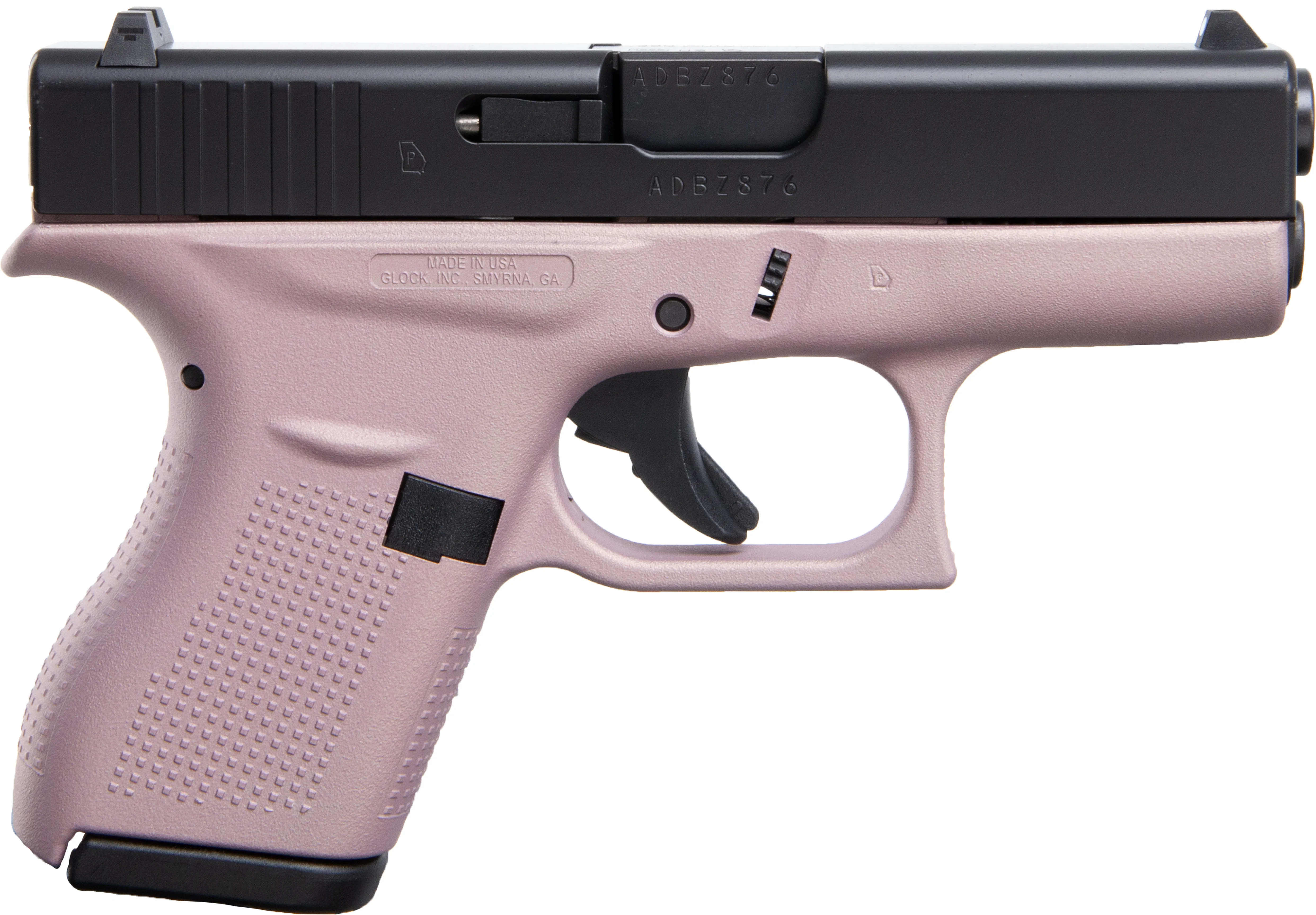 Glock 42 380ACP, 3.2in. Barrel, 6rd - Pink (ACG-00849) - Semi Auto ...