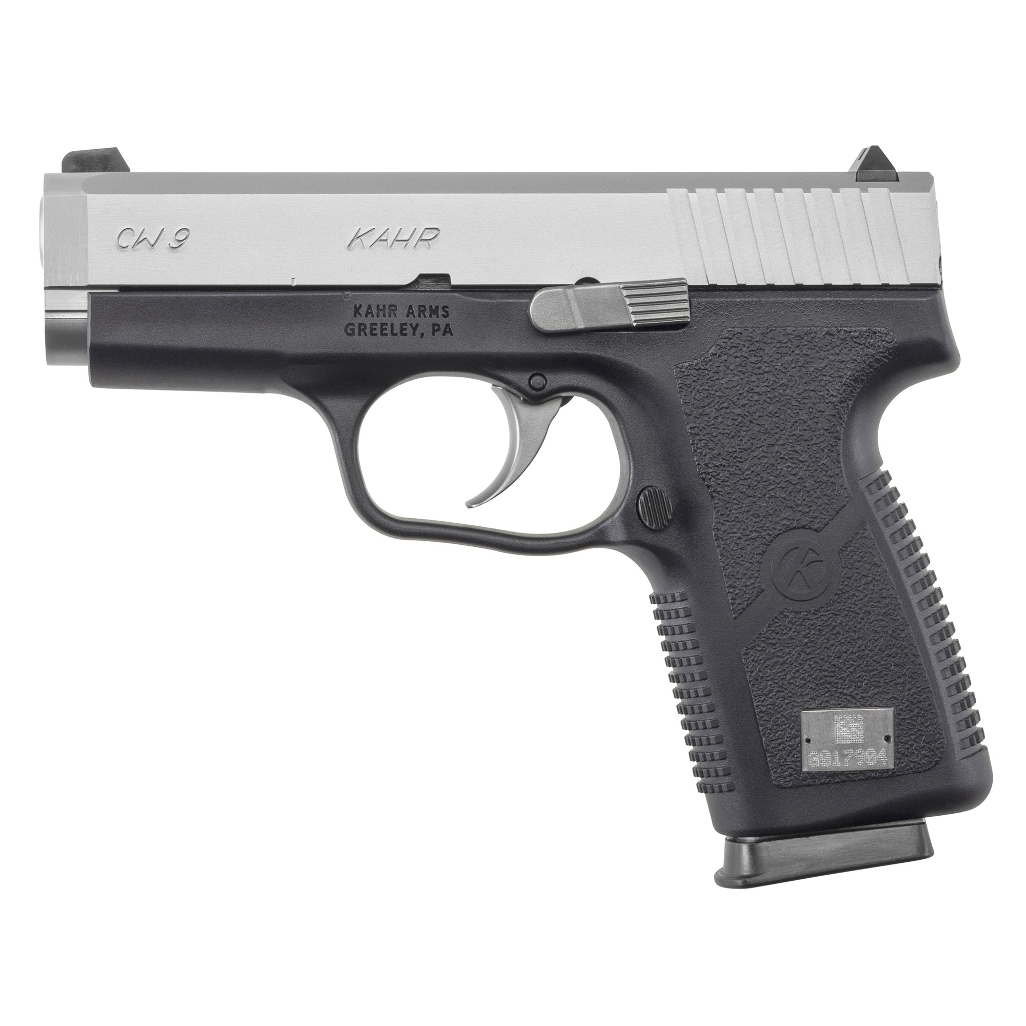 "Kahr Arms CW9 Handgun 9mm Luger 7rd Magazine 3.5"" Barrel Black with ...