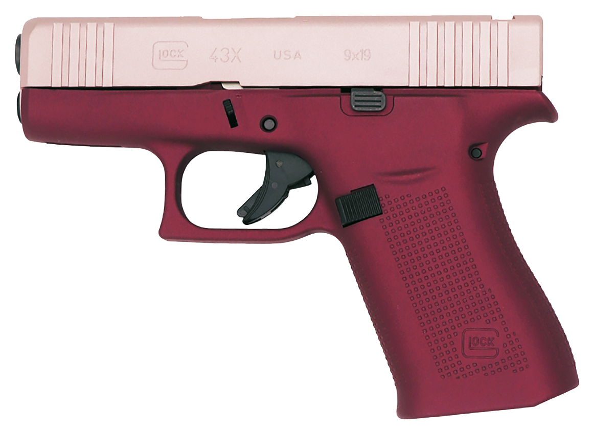 Glock 43X MOS, 9mm, 3.4in. Barrel, 10rd - Pink (PX4350204FRMOSHH ...