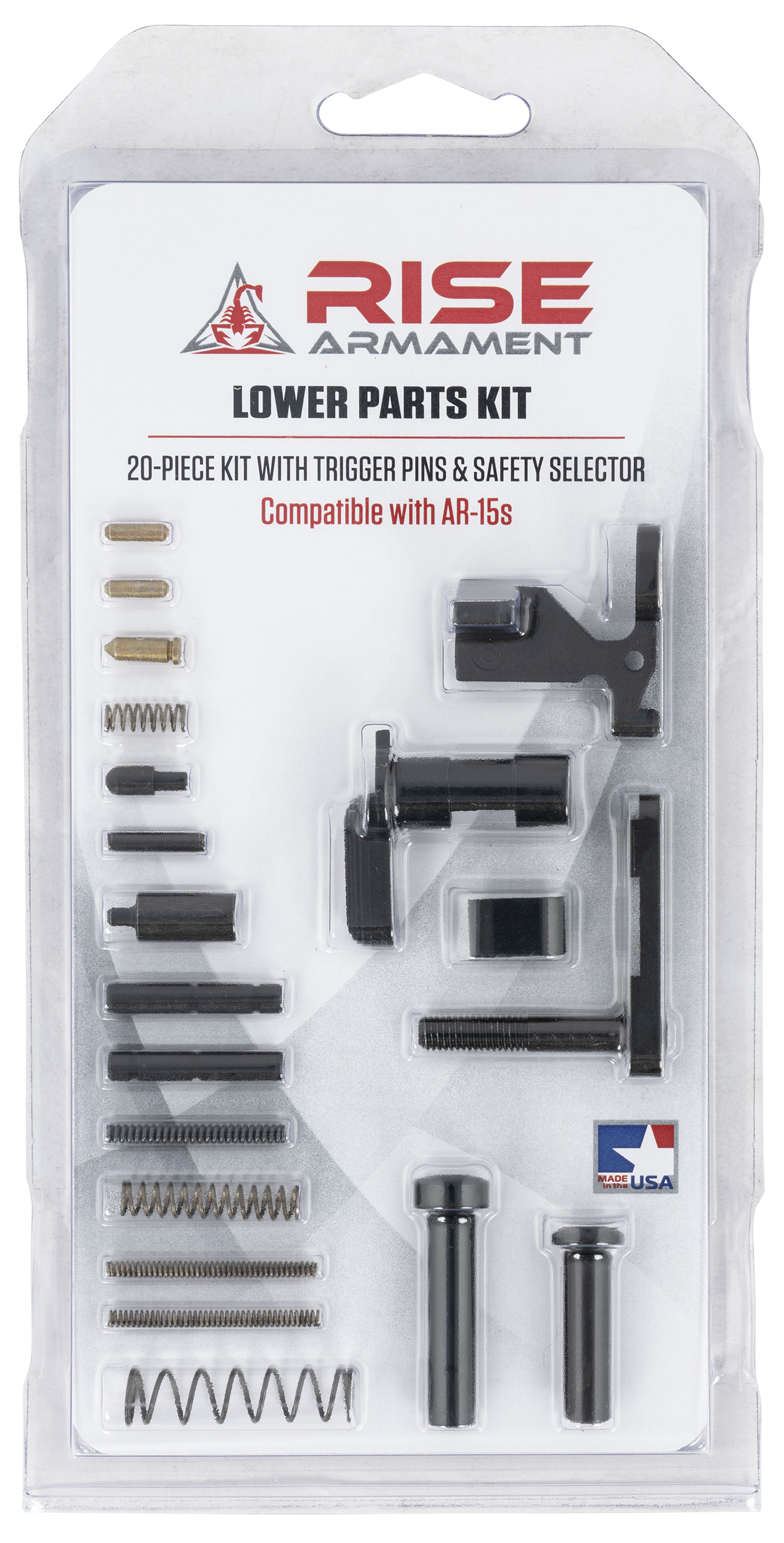 Rise Armament 12003 Lower Parts Kit (No Fire Control Group) Black for A ...