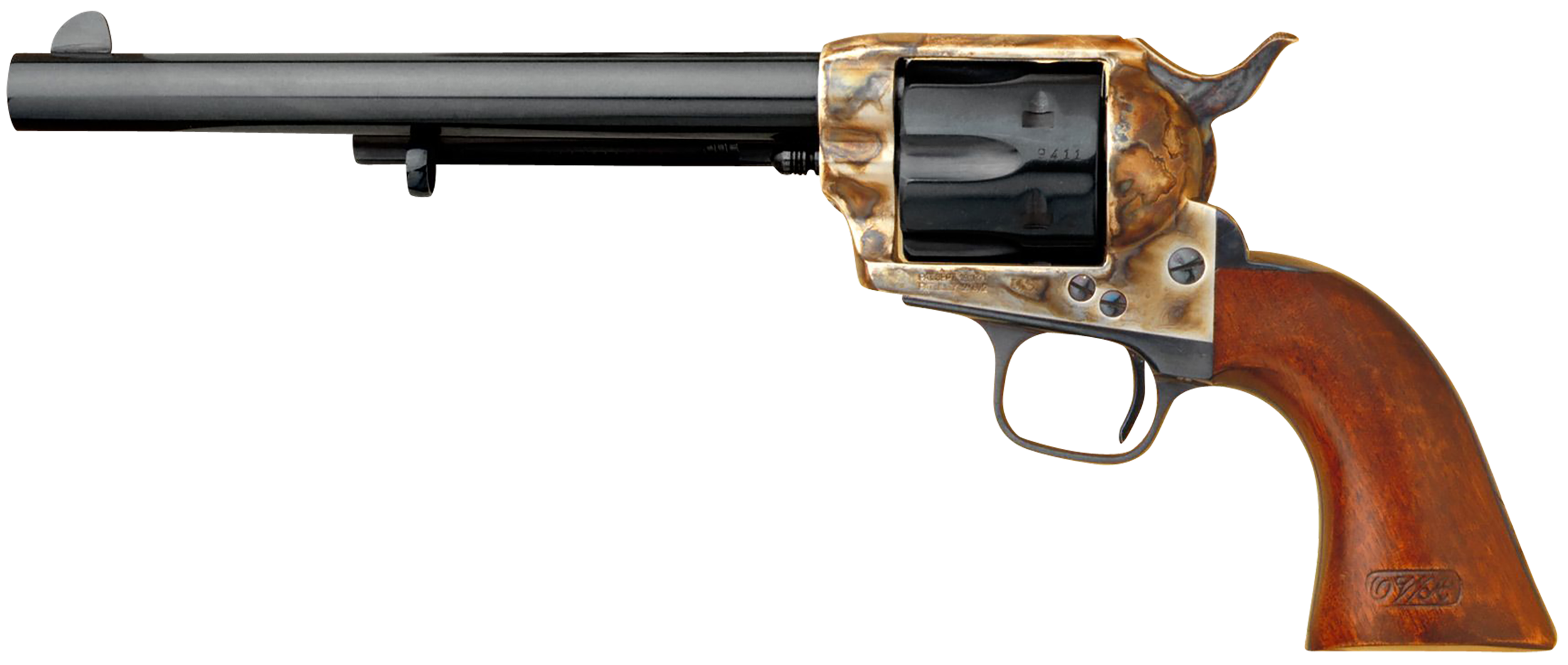 Cimarron Model P US Cavalry Revolver 45 Long Colt 7.5 in. Case Hardened ...