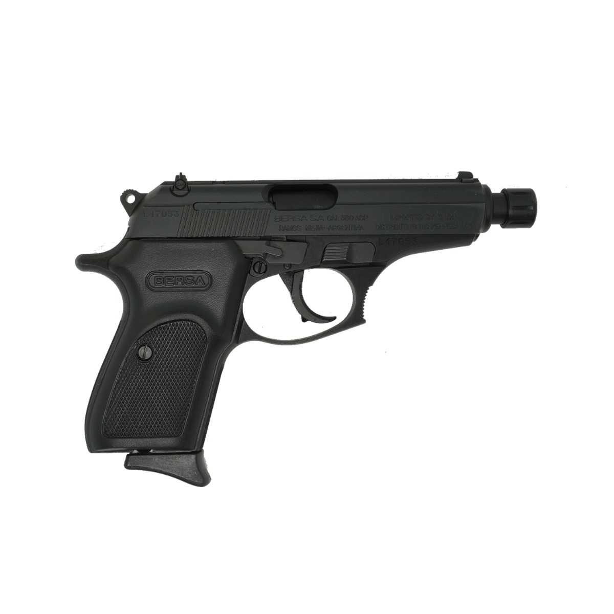 Bersa Thunder Plus, 380ACP, 4.25in. Barrel, 15rd, Threaded - Black ...