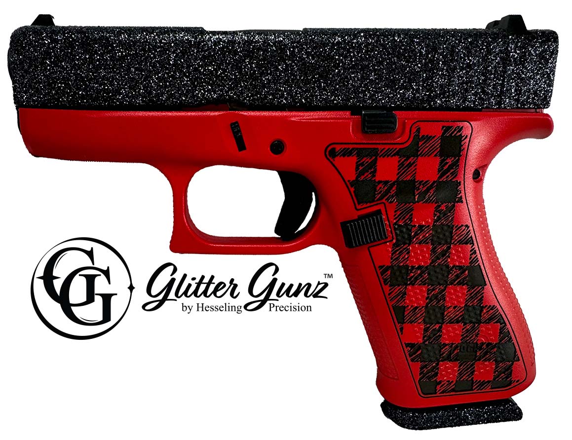 Glock G43X 9mm Luger 3.4in Barrel 10rd Glitter Rose Gold Pink - Semi ...