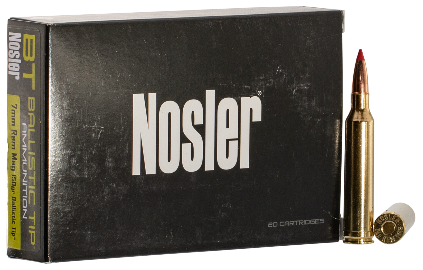 Nosler Ballistic Tip Rifle Ammunition 7mm Rem. mag 150 gr. BT SP 20 rd ...