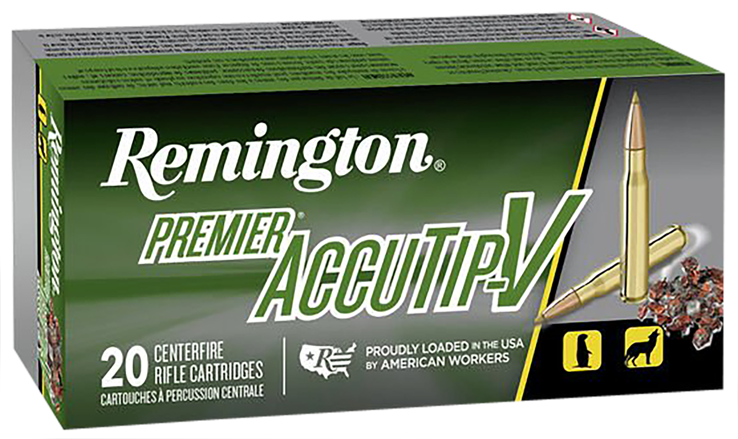 Remington Premier AccuTip Centerfire Rifle Ammo 17 Rem. Fireball 20 gr ...
