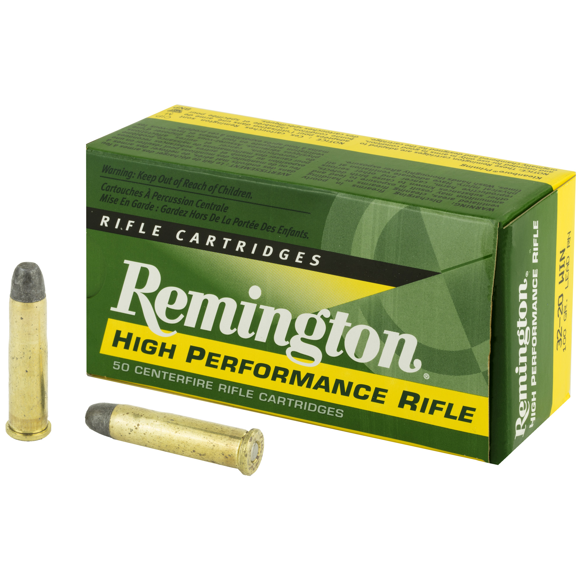 Remington High Performance Rifle Ammunition .32-20 Win 100 gr LRN 1210 ...