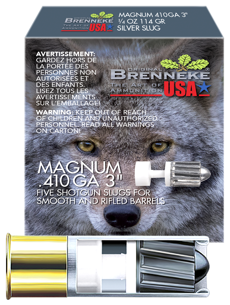 Brenneke Magnum Slugs 410 3 in. 1-4 oz. 5 rd. - Shotgun Shells at GunBroker.com : 1087026014
