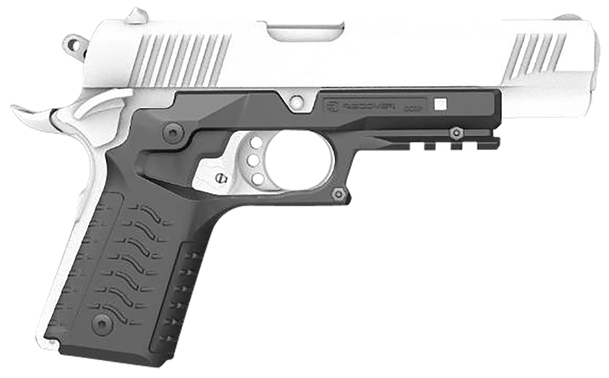 Recover Tactical CC3H-01 Grip & Rail System Black Polymer Picatinny for ...