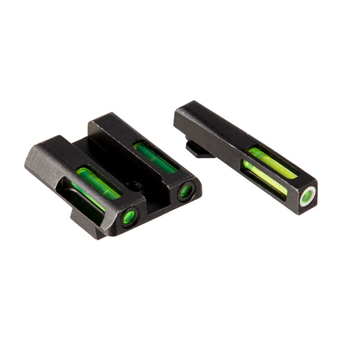 HIVIZ LiteWave H3 Handgun Sight Glock 42-43 Green Litepipes w-White ...