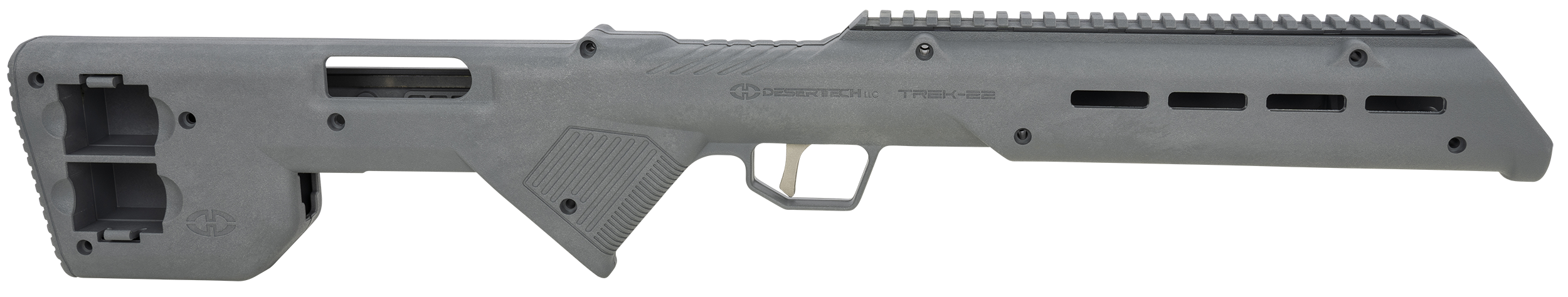 Desert Tech TRK22GRY TREK-22 Rifle Chassis Gray Synthetic Fixed Bullpup ...