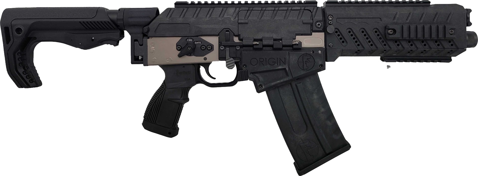 FosTech Origin-12 Semi-Auto SBS - Nickel Receiver | Internals 9 ...
