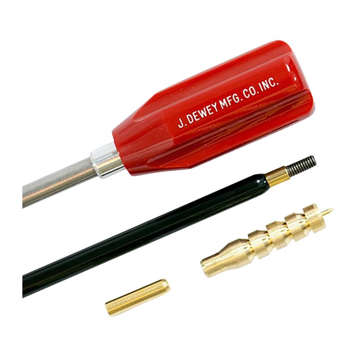 J. Dewey 2-Piece Cleaning Rod .50 cal Nylon Coated - Male Thread 12-28 ...