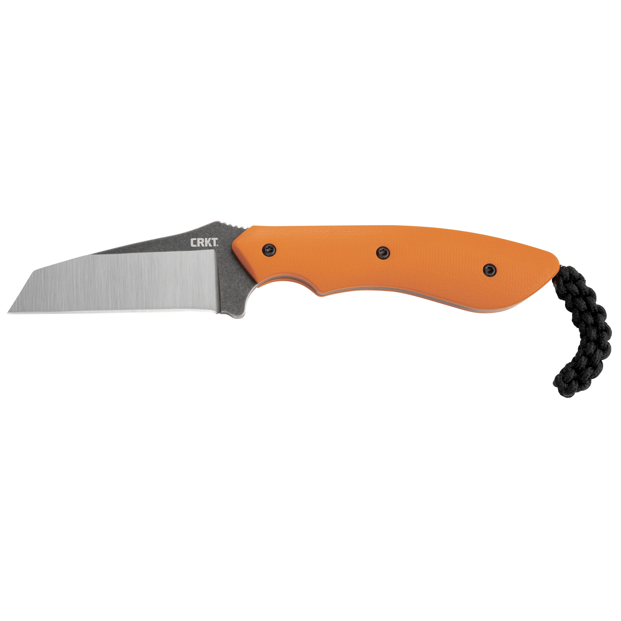 CRKT SPIT Fixed Knife 2-3-10" Reverse Tanto Blade Orange-794023239904 ...