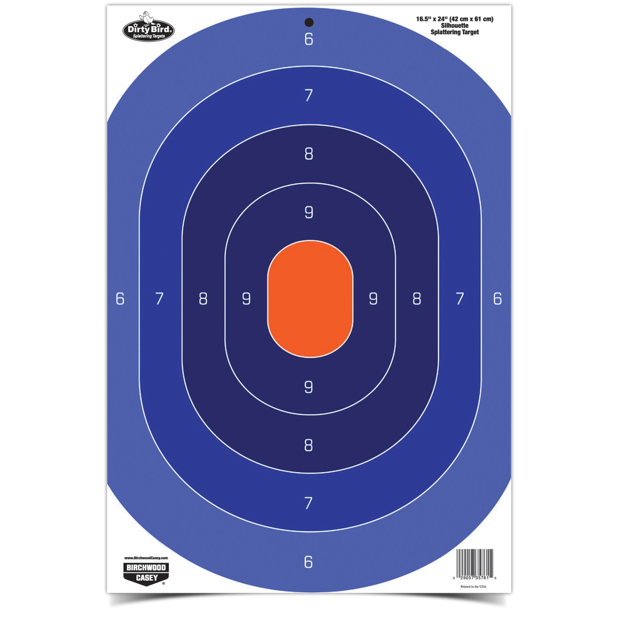 Dirty Bird 16.5 x 24 Blue-Orange Target, 3 Targets - Shooting Targets ...