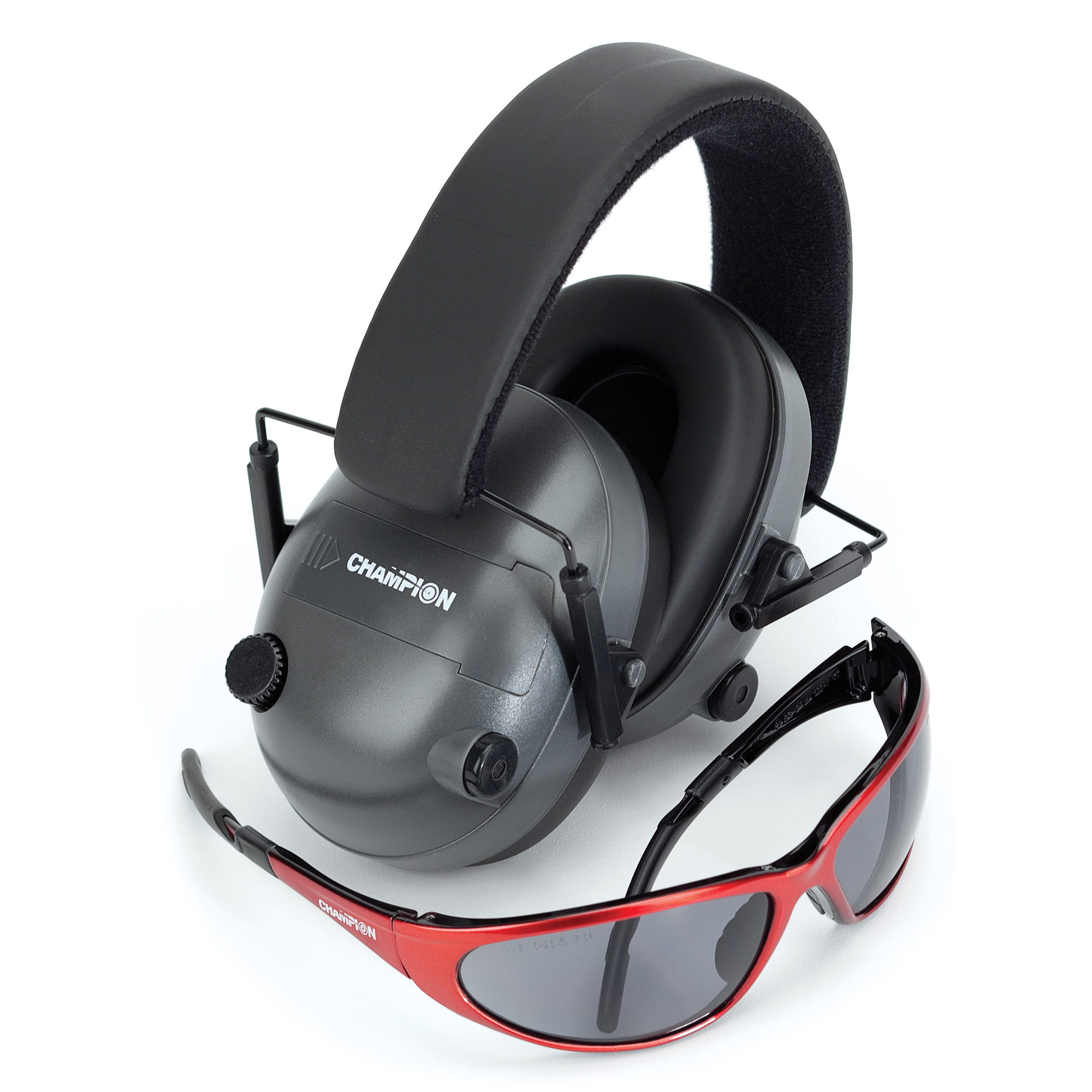 CHAMPION ELECTRONIC EAR MUFFS BLK - Shooting Glasses & Hearing ...