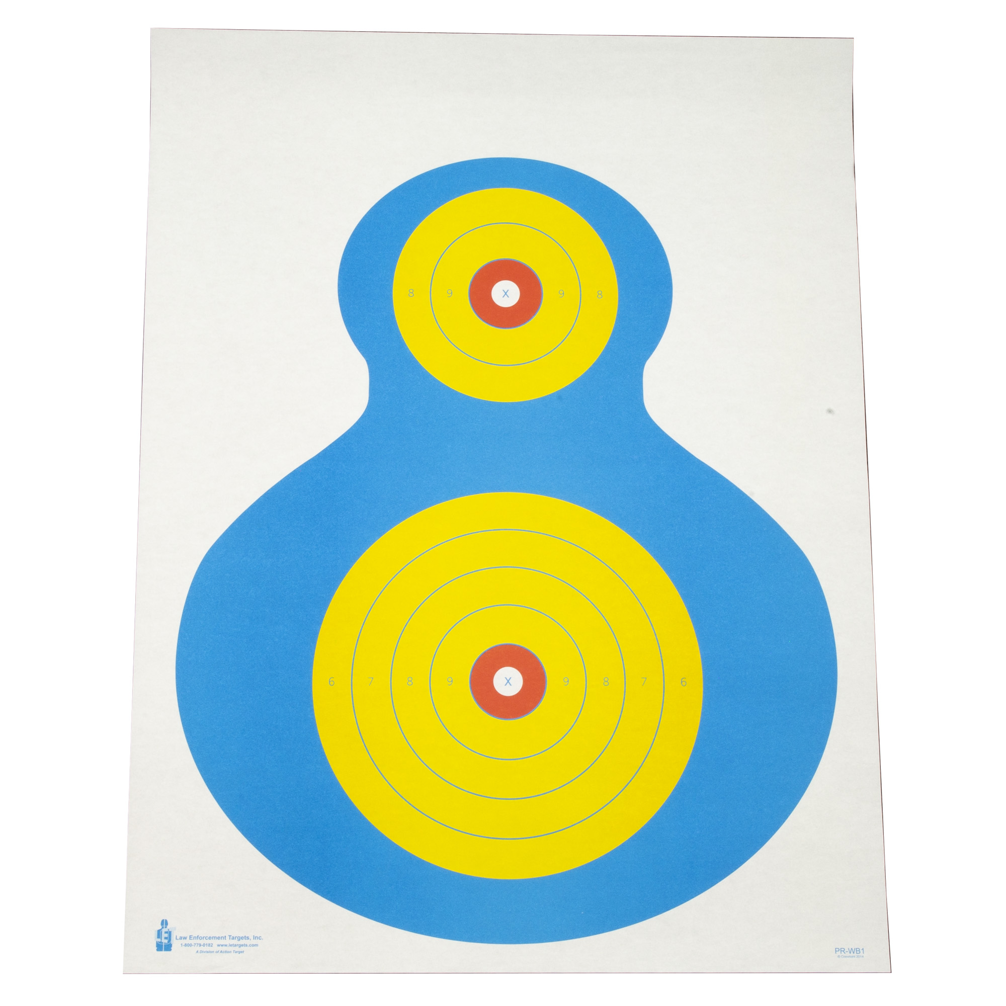 Action Target PRWB1100 High Visibility Silhouette Paper 19" x 25" Blue ...