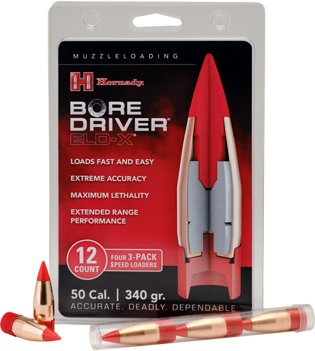 Hornady Bore Driver Muzzleloader Bullet 50 cal. 340 gr. ELD-... - Black ...
